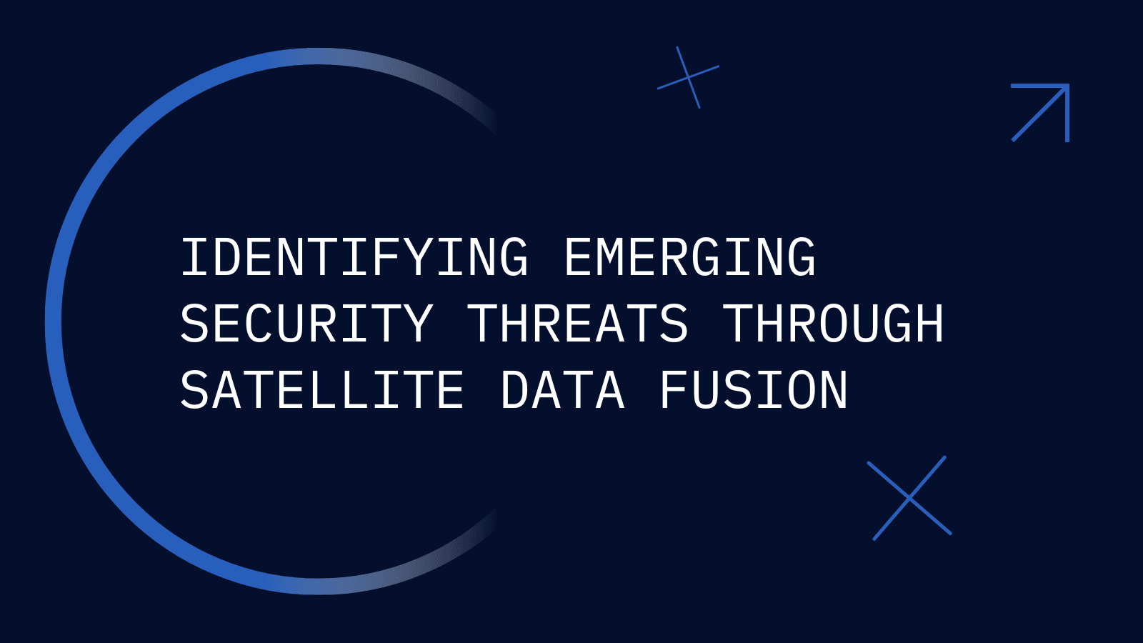 Satellite Data Analysis For Intelligence